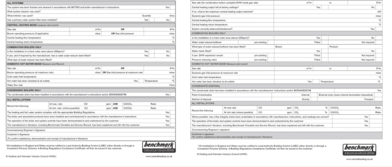 What Is A Boiler Benchmark? - Senior Heating Services